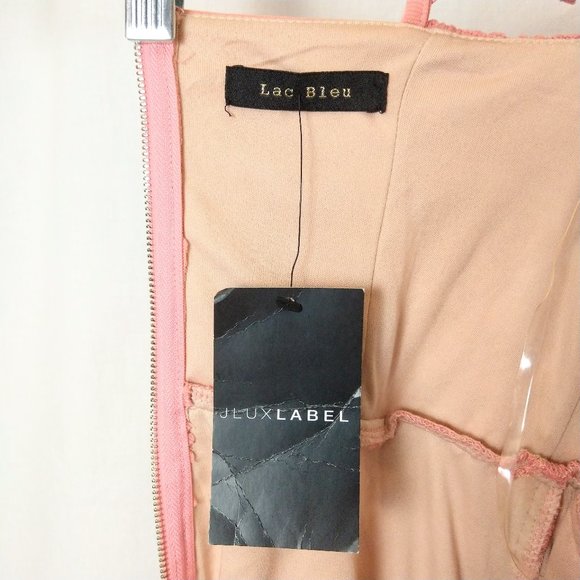 Lac Bleu | Dresses | Nwt Lac Bleu Lacy Pink Dress Partially Lined ...
